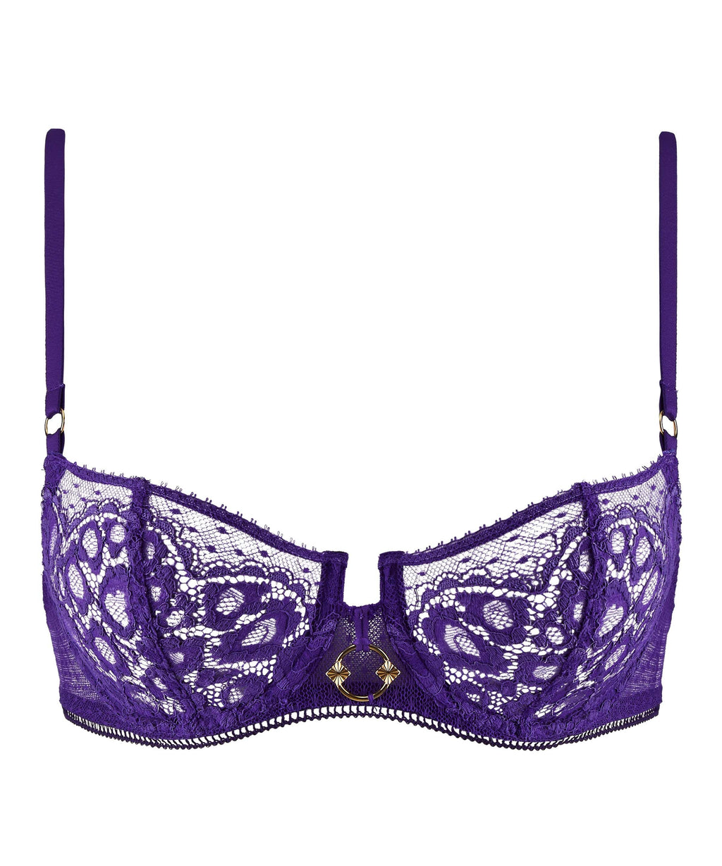 Aubade - Soutien-gorge corbeille - Illusion fauve - Ultra violet - 1AF ...